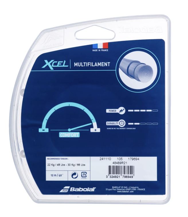 Babolat Xcel 130/16 String (12m Set) - Black