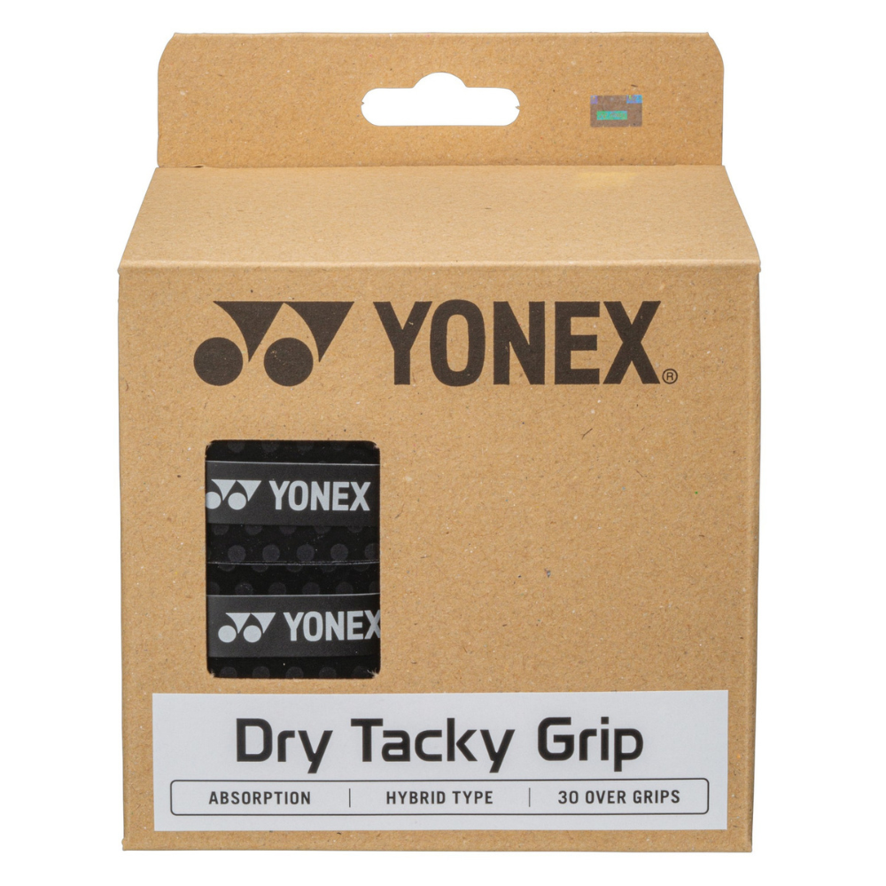Yonex (AC153-30YX) Dry Tacky Grap Overgrips 30 Pack - Black