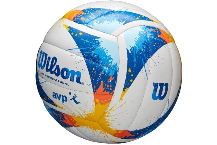 Wilson AVP Splatter Blue/Yellow/White Volleyball