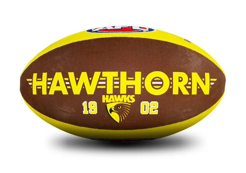 Sherrin AFL Team Ball - Hawthorn - Size 5