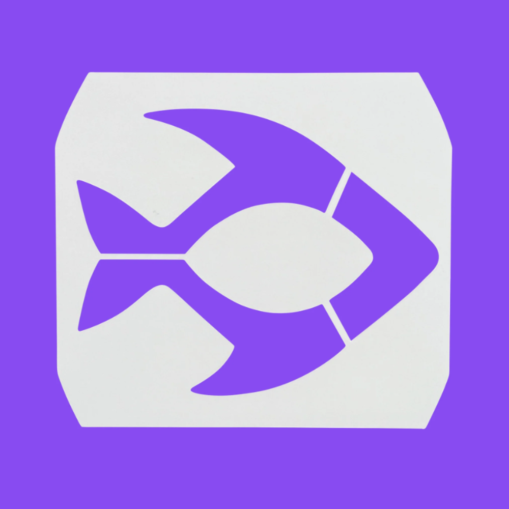 Toroline Racquet Stencil - The Fish