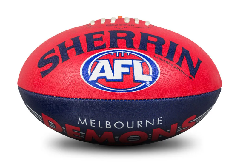 Sherrin AFL Team Ball - Melbourne Demons - Size 5
