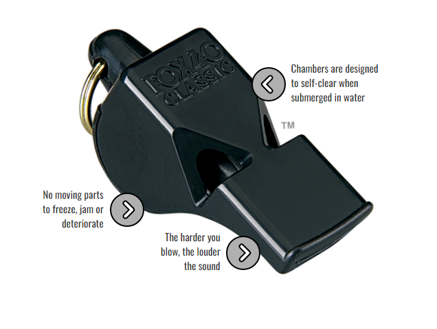 Fox 40 Classic Whistle - Black