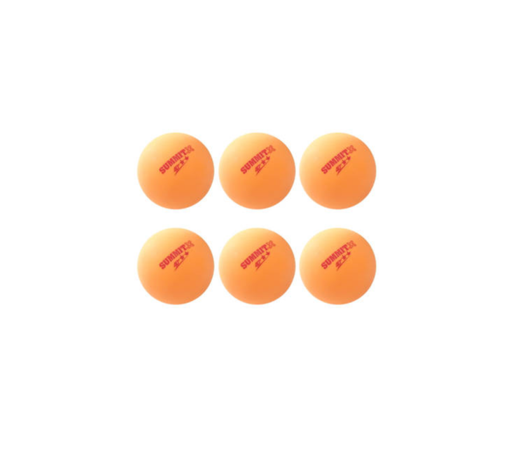 Summit 2 Star Table Tennis Balls 6 Pack